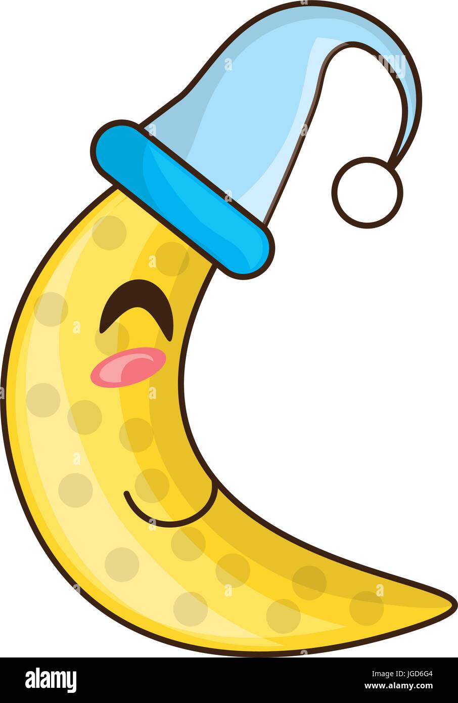 Moon cute cartoon icon vector illustration graphic design Stock Vector ...