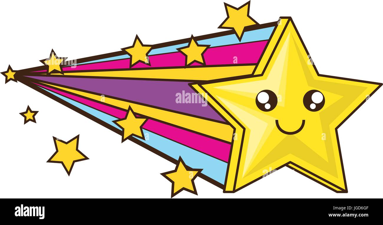 Cute star cartoon icon vector illustration graphic design Stock Vector ...