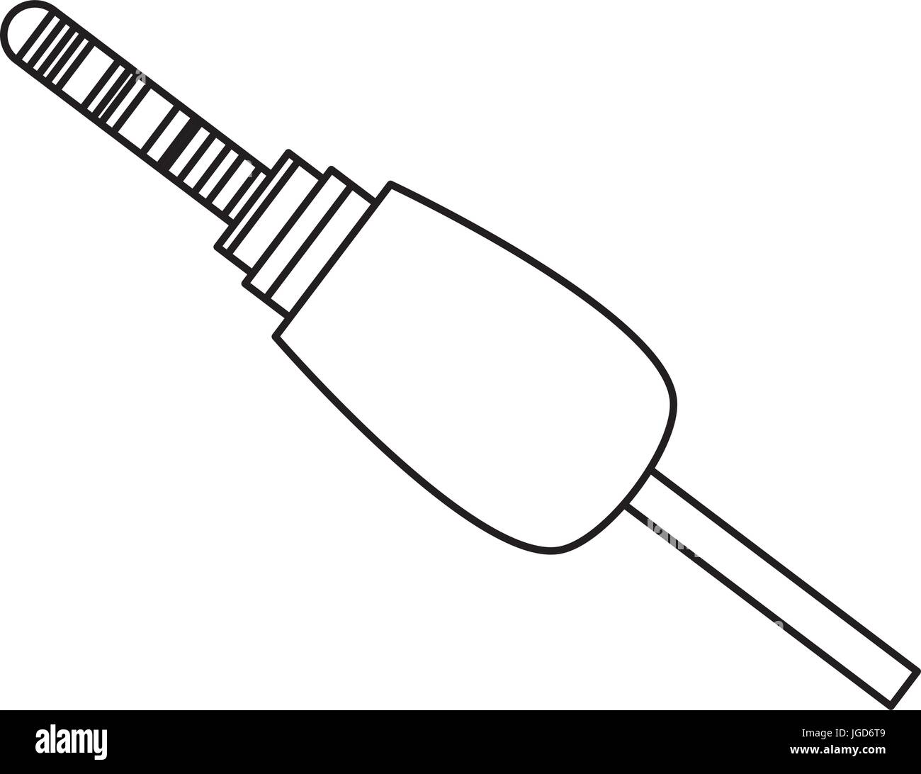 Music plug isolated icon vector illustration graphic design Stock ...