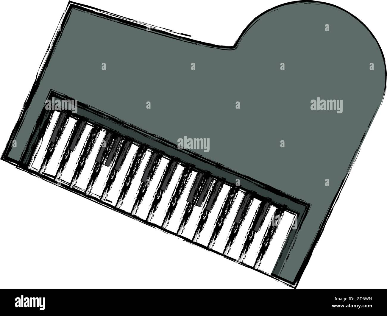 Classic piano instrument icon vector illustration graphic design Stock ...