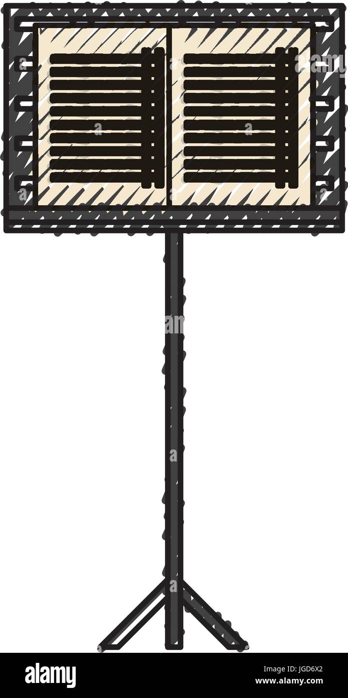 Musical partiture sheets icon vector illustration graphic design Stock ...