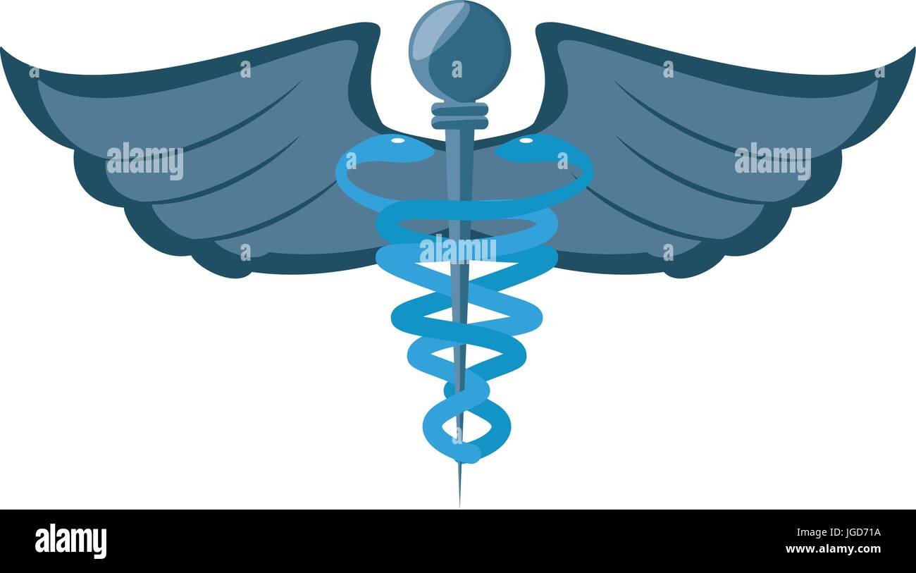 Caduceus medical symbol icon vector illustration graphic design Stock ...