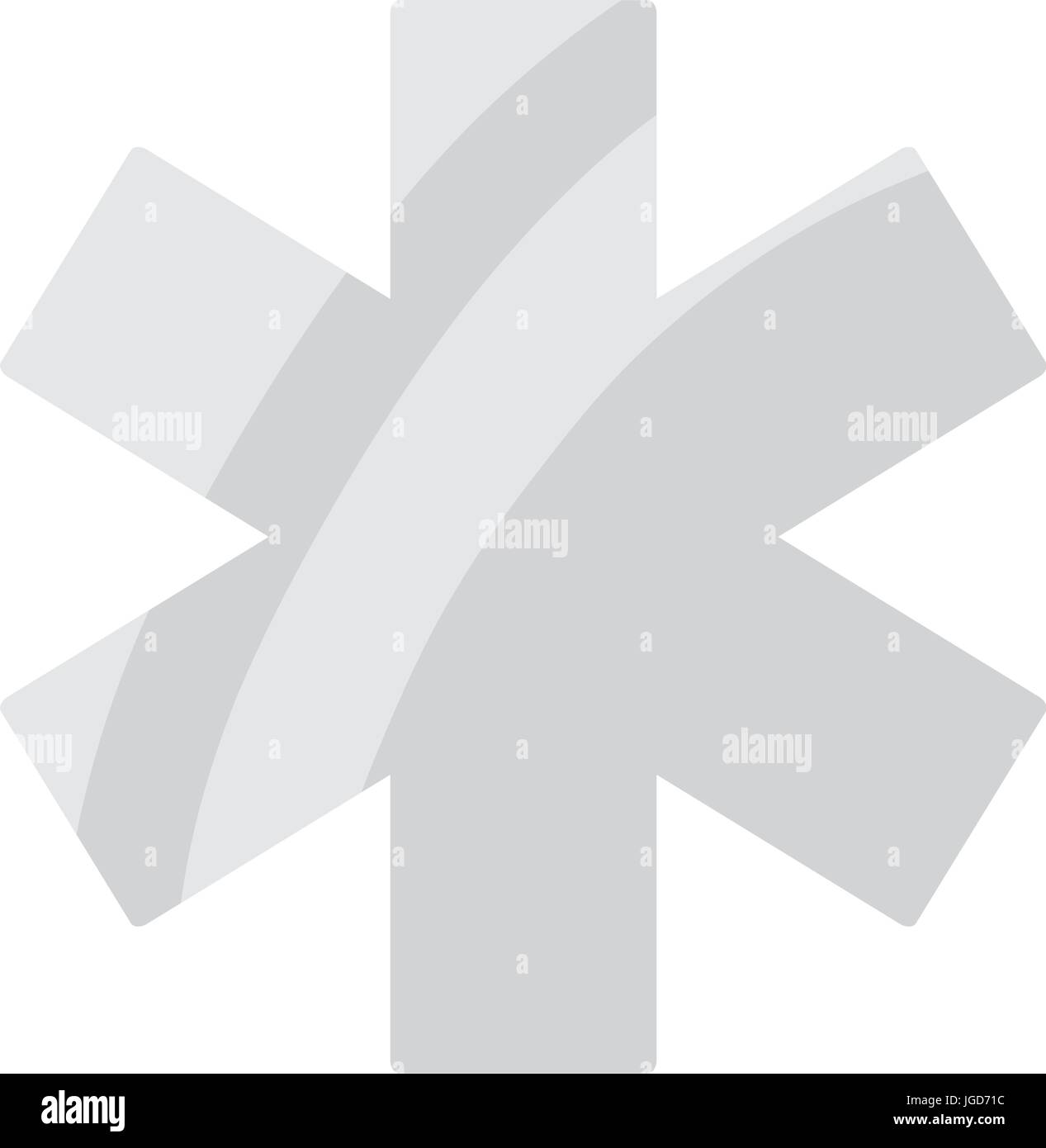Medical star of life icon vector illustration graphic design Stock ...