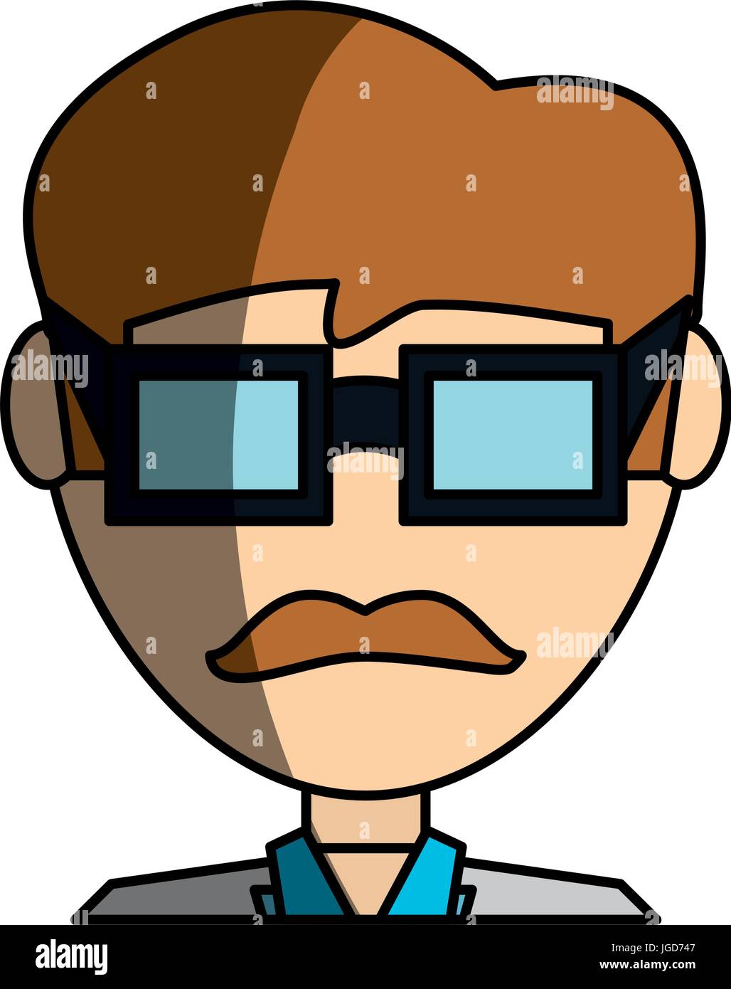 Doctor profile cartoon icon vector illustration graphic design Stock ...