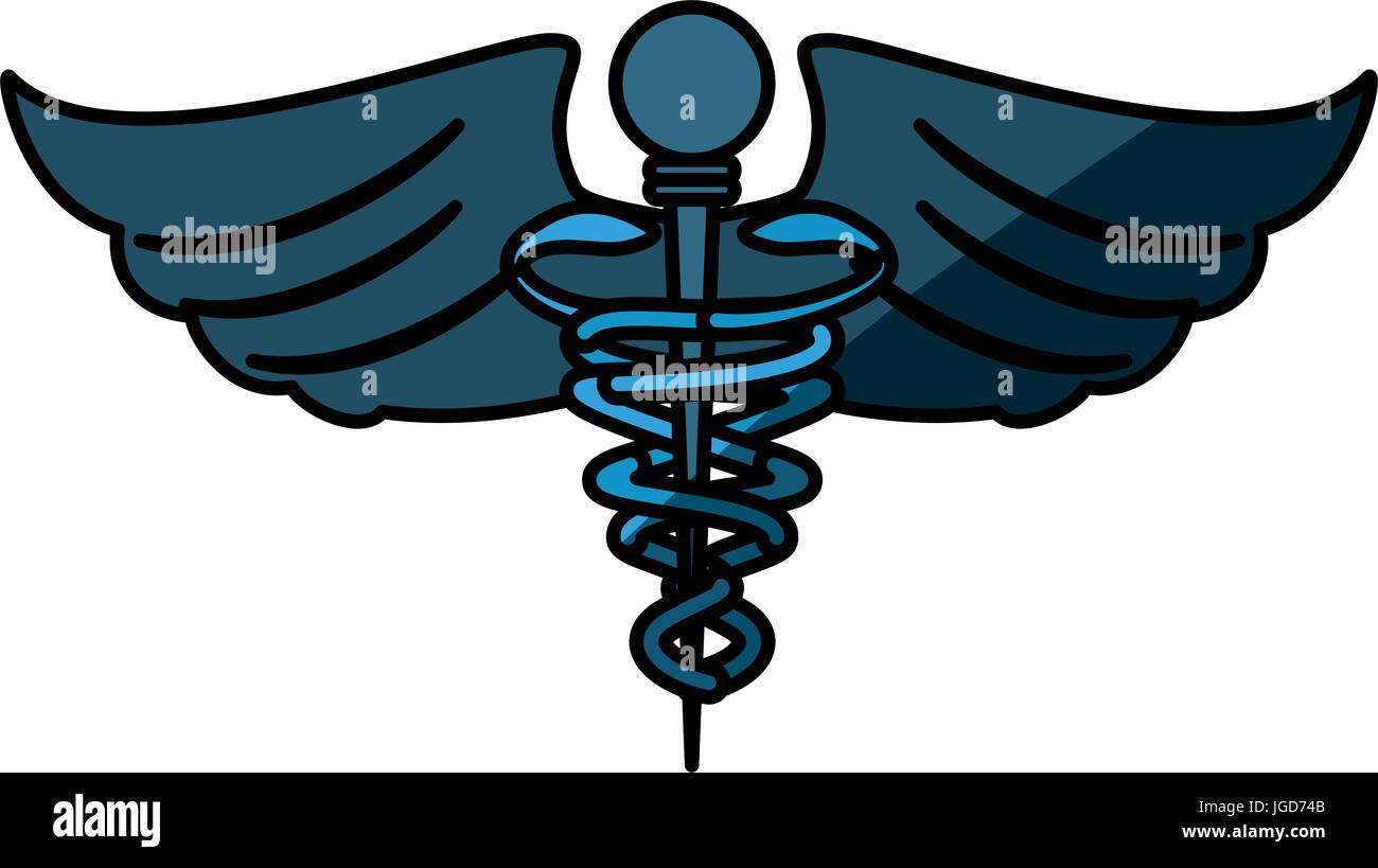Caduceus medical symbol icon vector illustration graphic design Stock ...