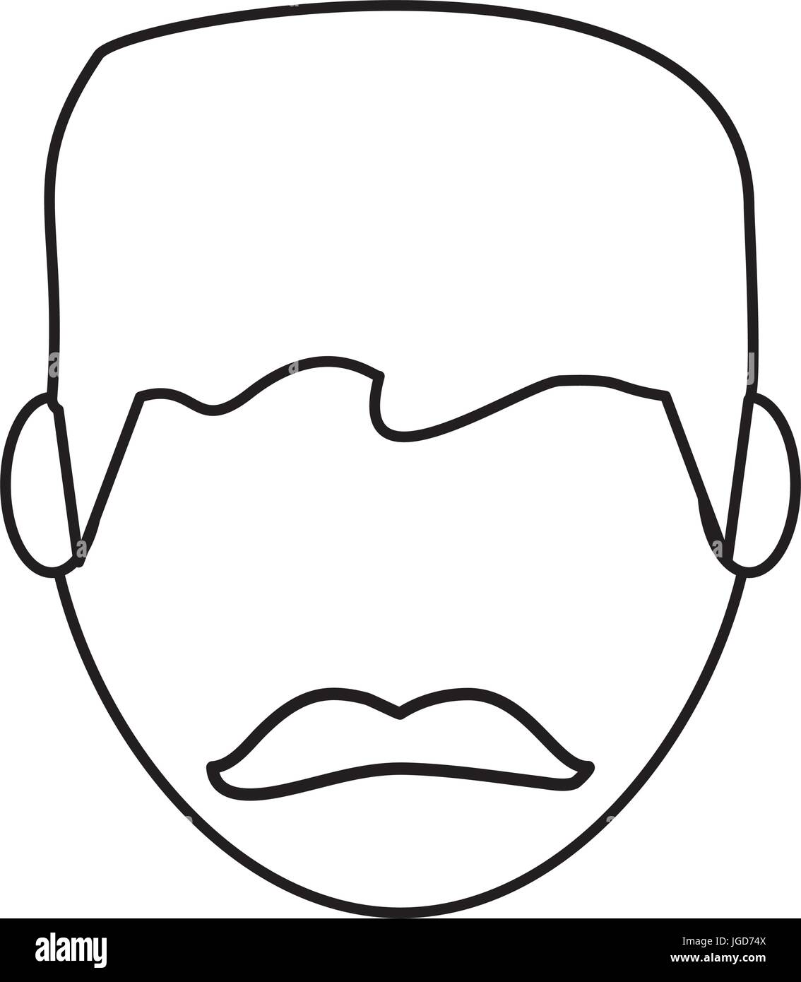 Man faceless head icon vector illustration graphic design Stock Vector ...