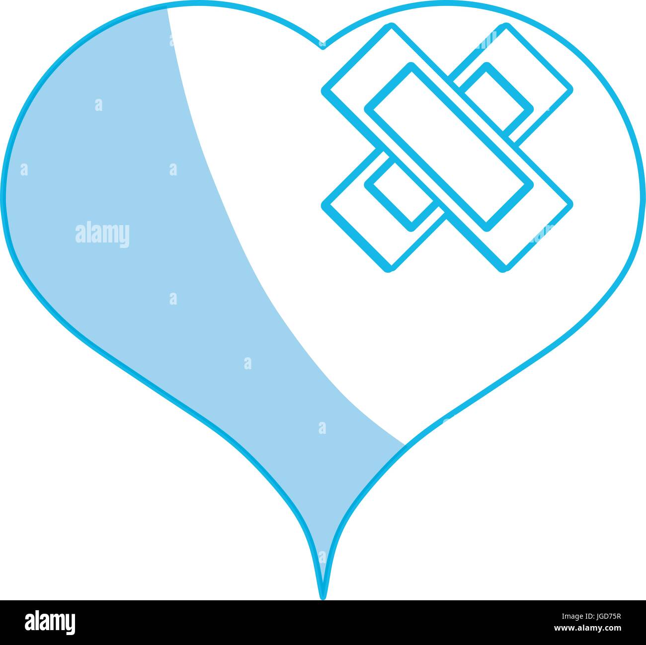 Heart medical symbol, icon vector illustration graphic design Stock ...