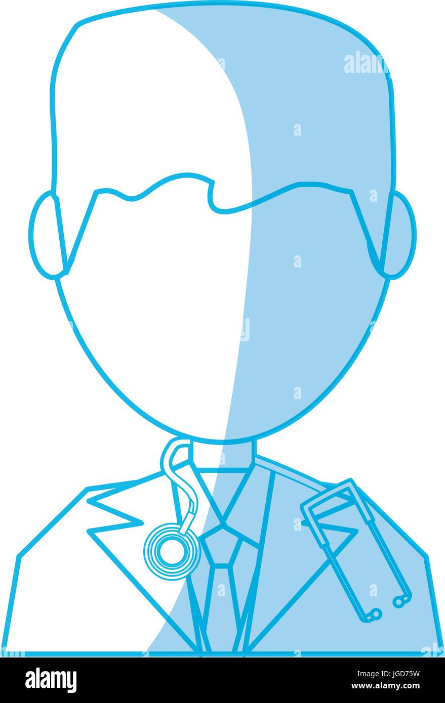Doctor profile cartoon icon vector illustration graphic design Stock ...