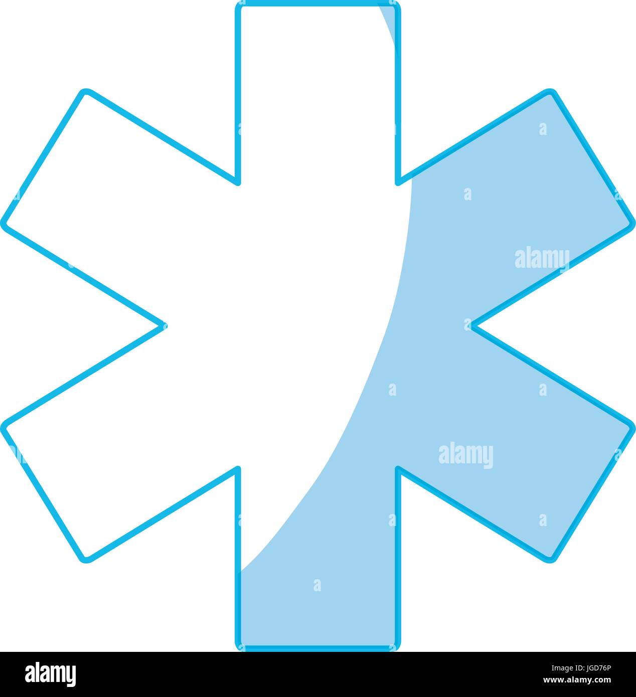 Medical star of life icon vector illustration graphic design Stock ...