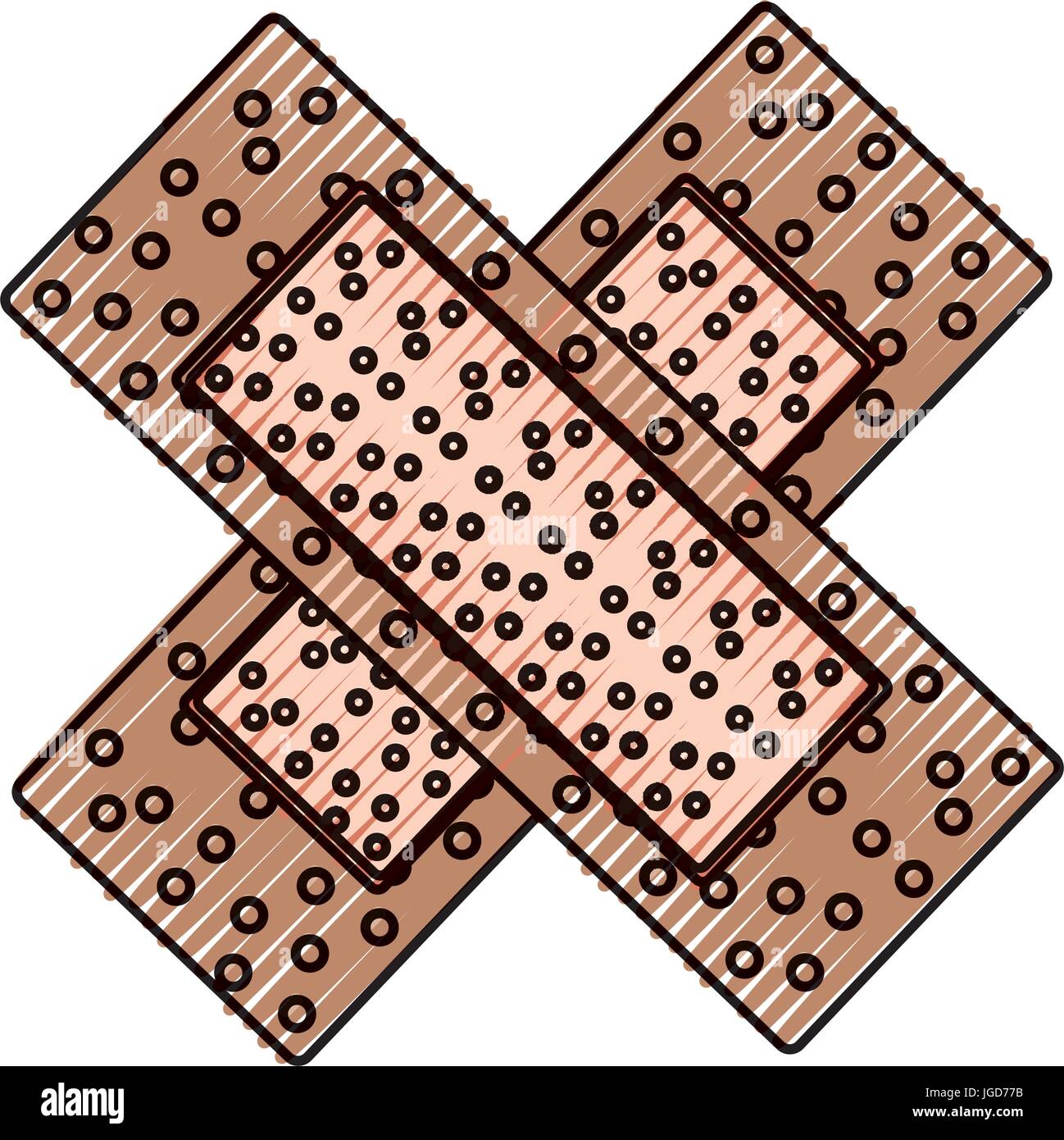 Bandages medical implement icon vector illustration graphic design ...