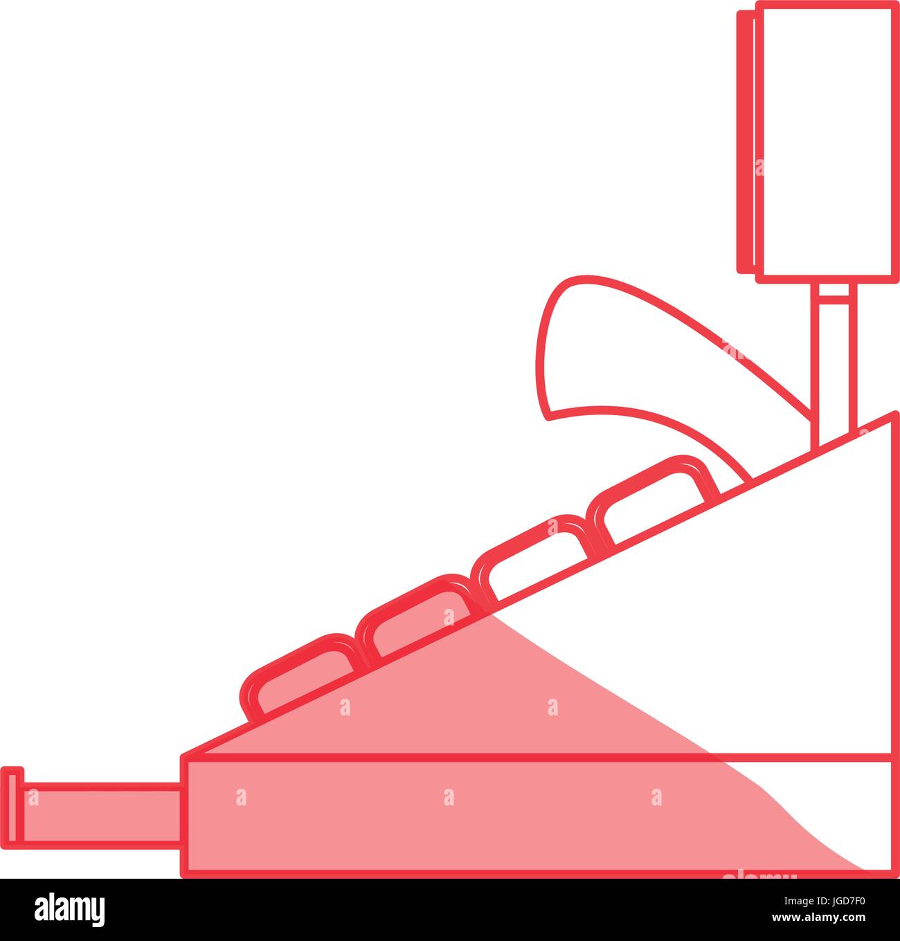 Cash register machine Stock Vector Image & Art - Alamy