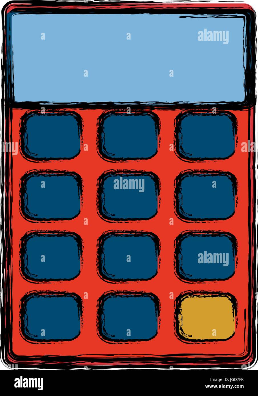 Calculator math device Stock Vector Image & Art - Alamy