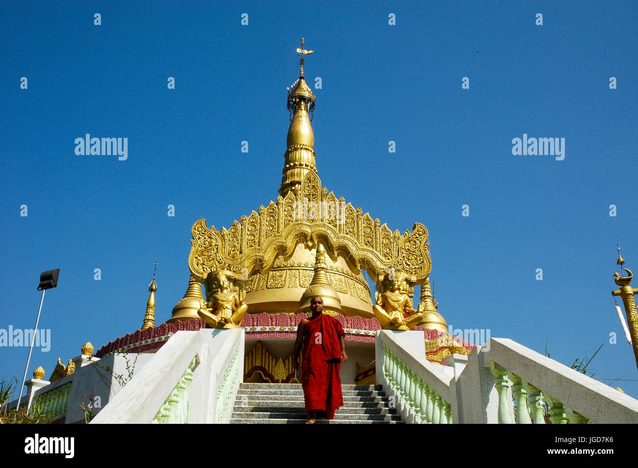 Golden Temple located at Balaghata in Bandarban town. It was built by ...
