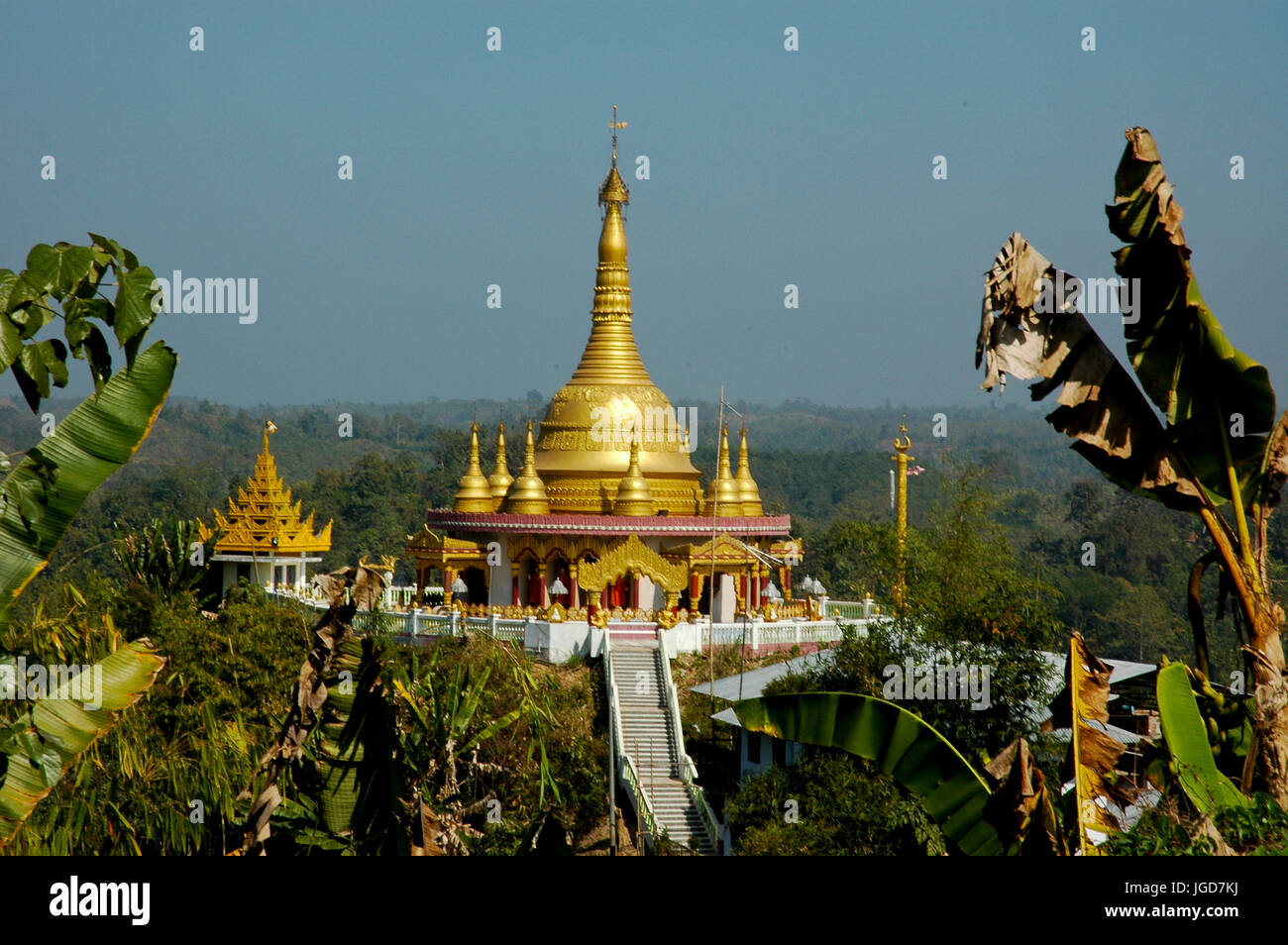 Golden Temple located at Balaghata in Bandarban town. It was built by ...