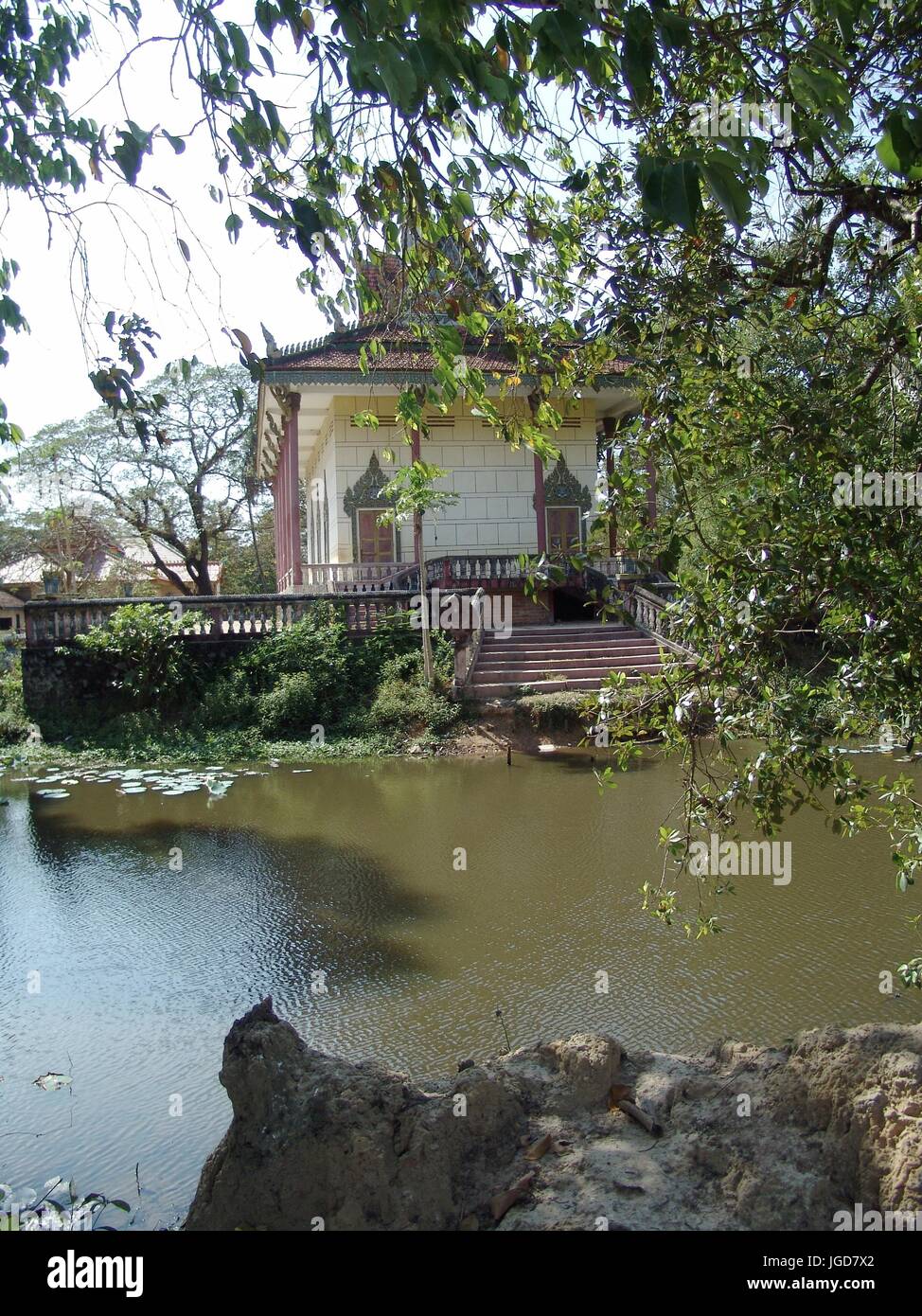 Theravada Buddhist Monastery Kampot Cambodia Stock Photo - Alamy