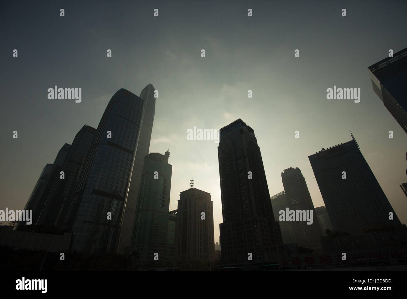 Building; Guangdong; Shenzhen; architectural; architecture; asia; blue ...