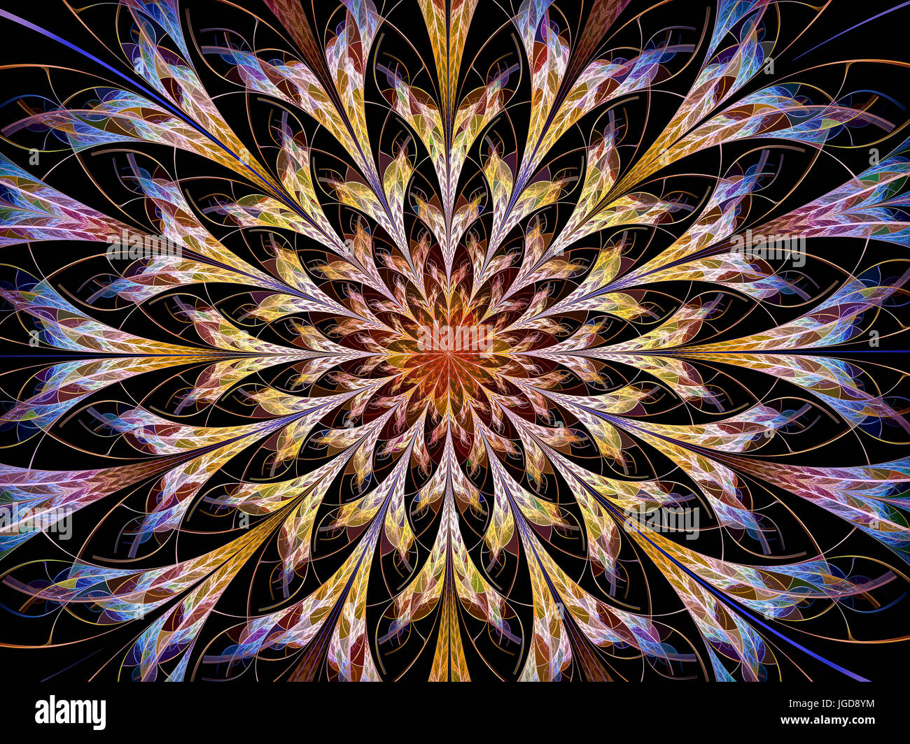 Abstract flower petals - digitally generated image Stock Photo - Alamy