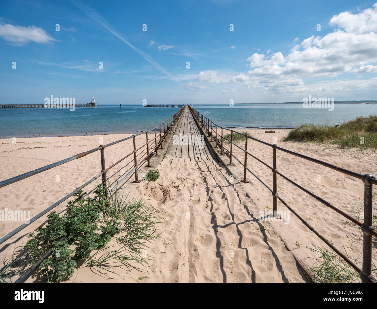 Blyth Pier. Blyth, UK Stock Photo - Alamy