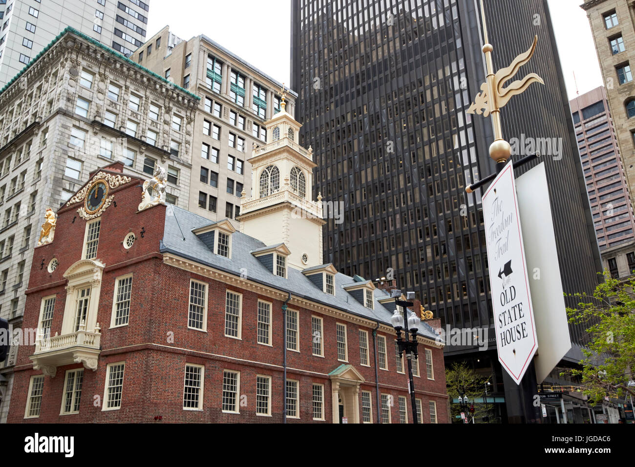 old state house building Boston USA Stock Photo - Alamy