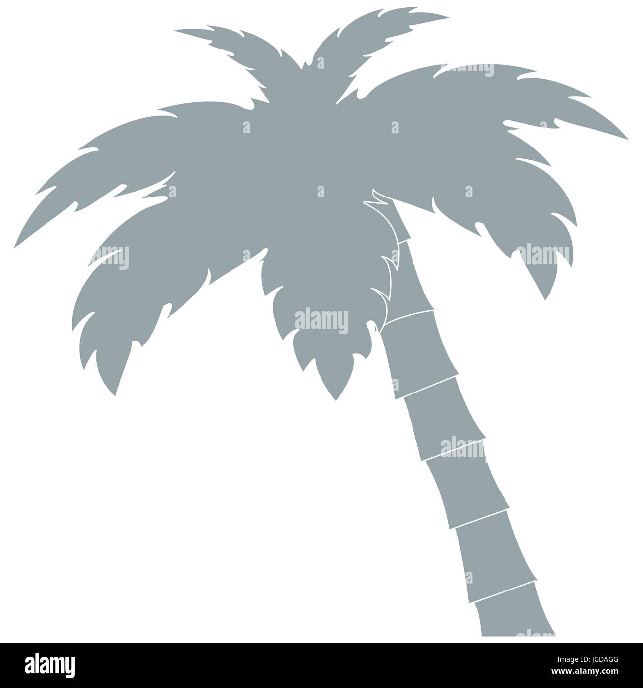 Stylized icon of the palm tree on a white background Stock Vector Image ...