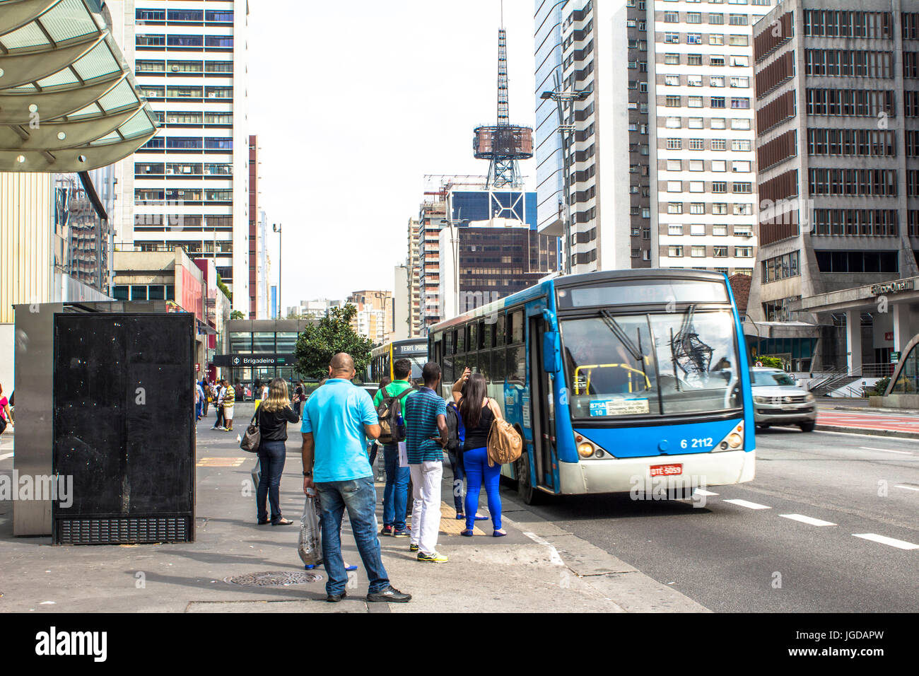 Bus Stop Paulista High Resolution Stock Photography and Images - Alamy