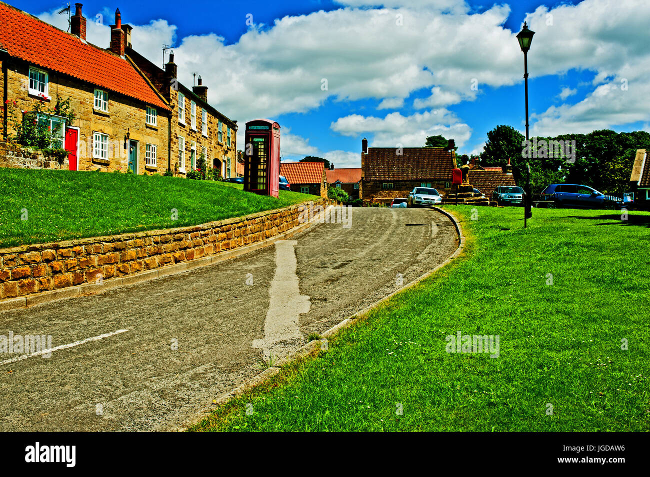 Village Green Borrowby, North Yorkshire Stock Photo - Alamy