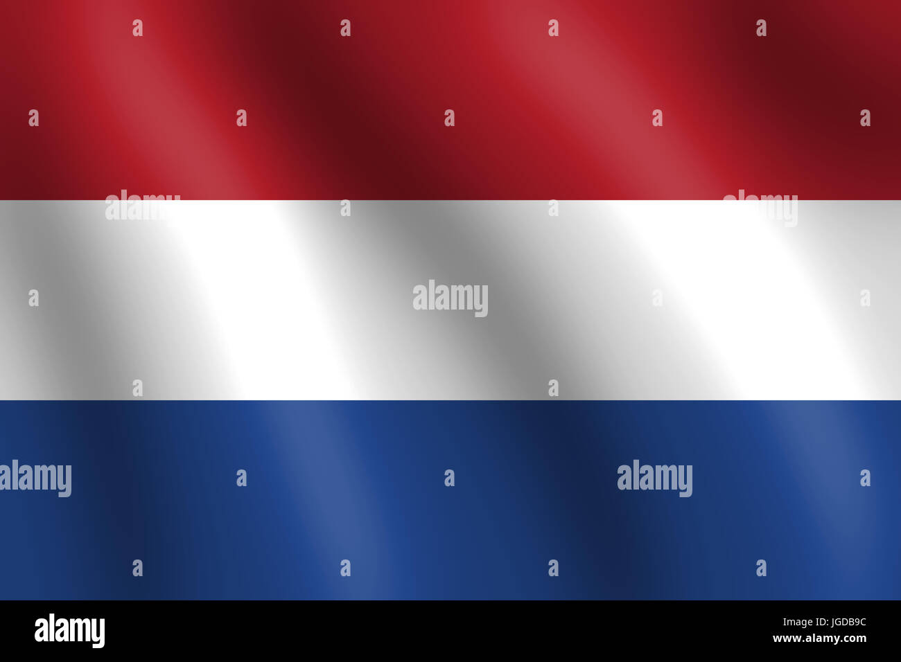 wavy dutch flag illustration Stock Photo - Alamy