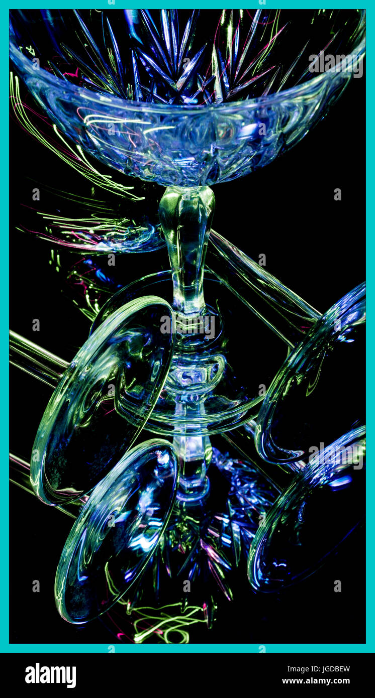 Alternative lighting with colour filters. on different objects Stock ...