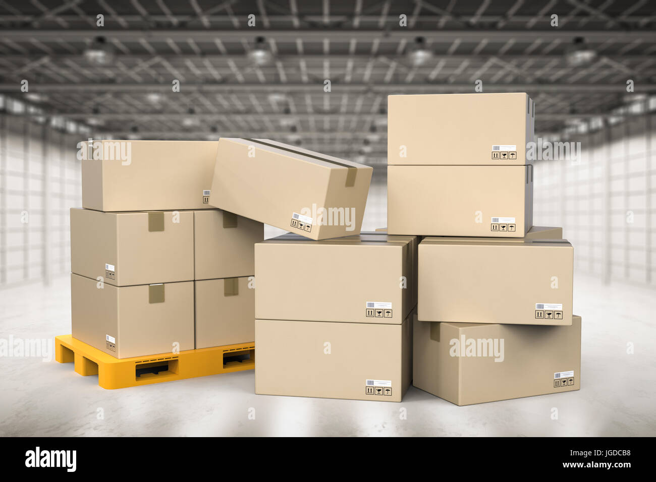 Cardboard 3d boxes objects hi-res stock photography and images - Alamy
