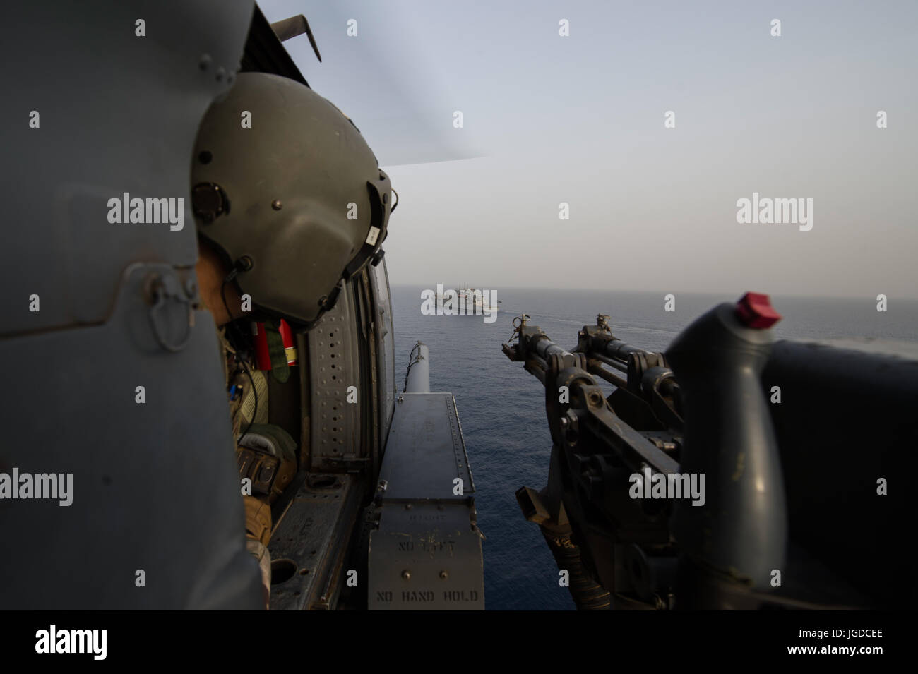 Airmen from the 303rd Expeditionary Rescue Squadron perform deck ...