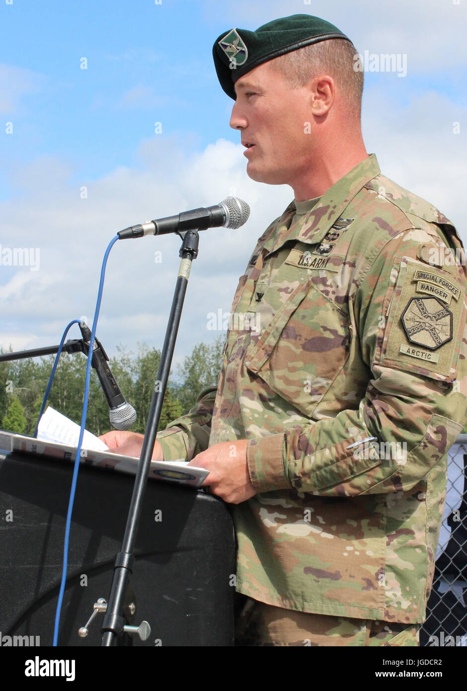 Fort Wainwright Garrison Commander Col. Sean Williams shares poignant ...