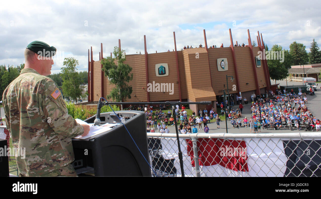 Fort Wainwright Garrison Commander Col. Sean Williams shares poignant ...