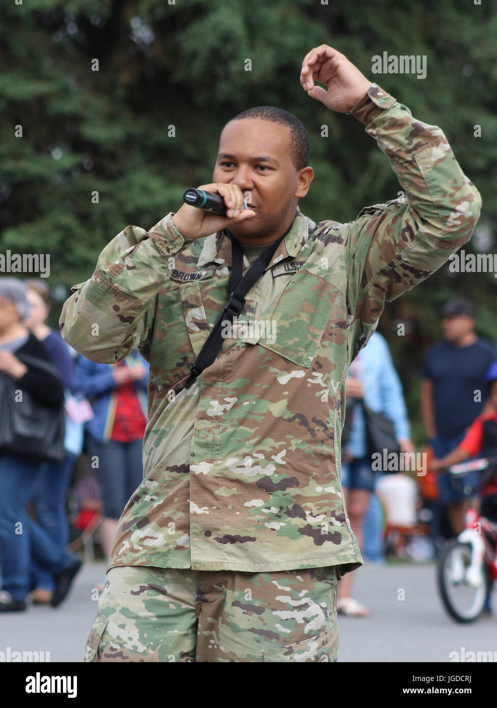 Sgt. Nigel Brown of Joint Base Elmendorf-Richardson raps “RVA All Day ...