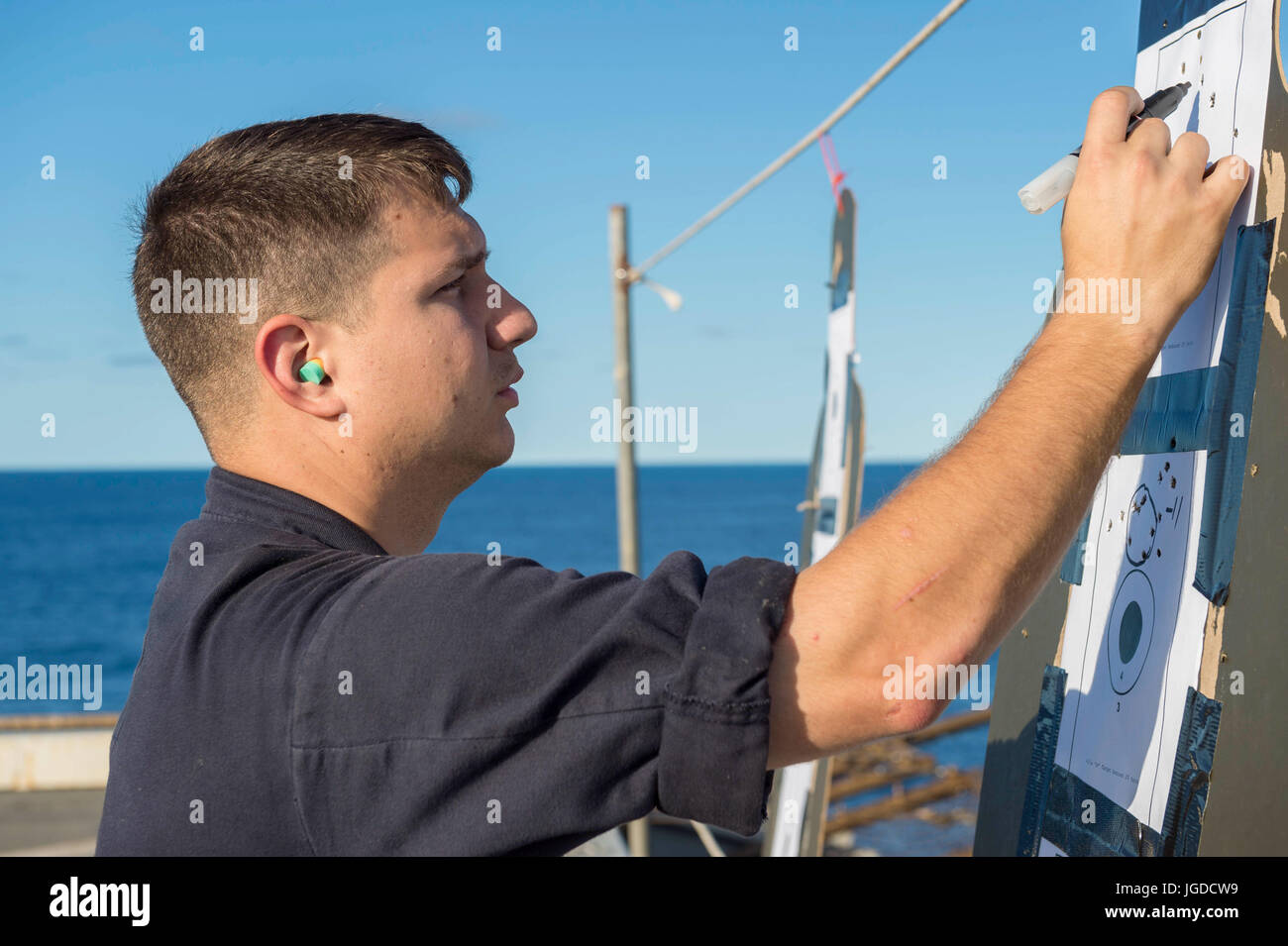 170705-N-ZL062-031 CORAL SEA (July 5, 2017) Gunner's Mate 3rd Class ...