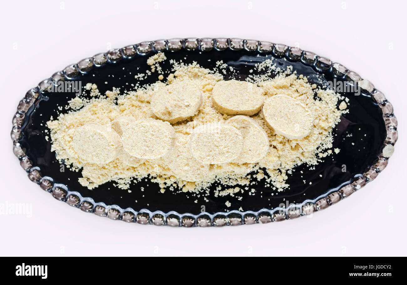 Polvoron, a Filipino delicacy that originated from Spain Stock Photo ...