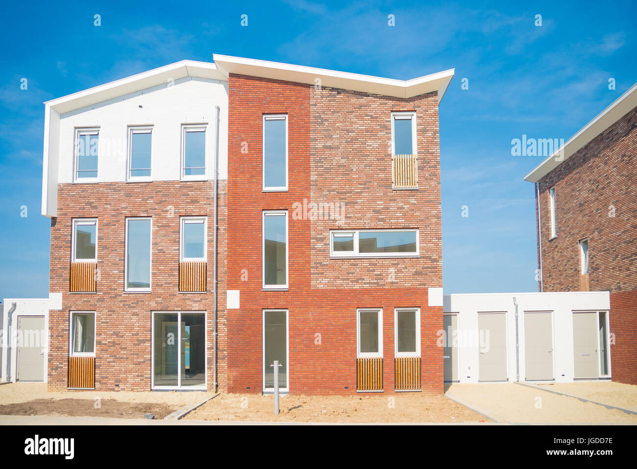several newly built homes in the netherlands Stock Photo - Alamy