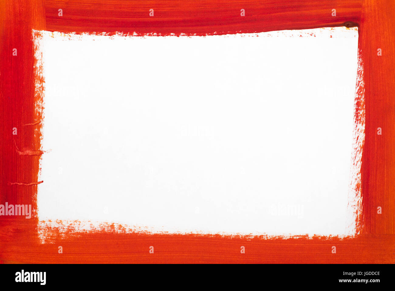 red color border painted on white paper Stock Photo - Alamy
