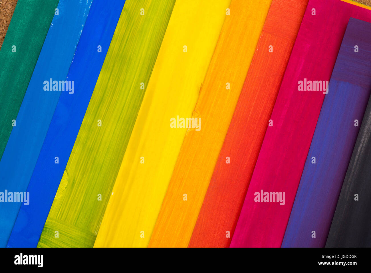 group of multicolored painted paper sheets Stock Photo - Alamy