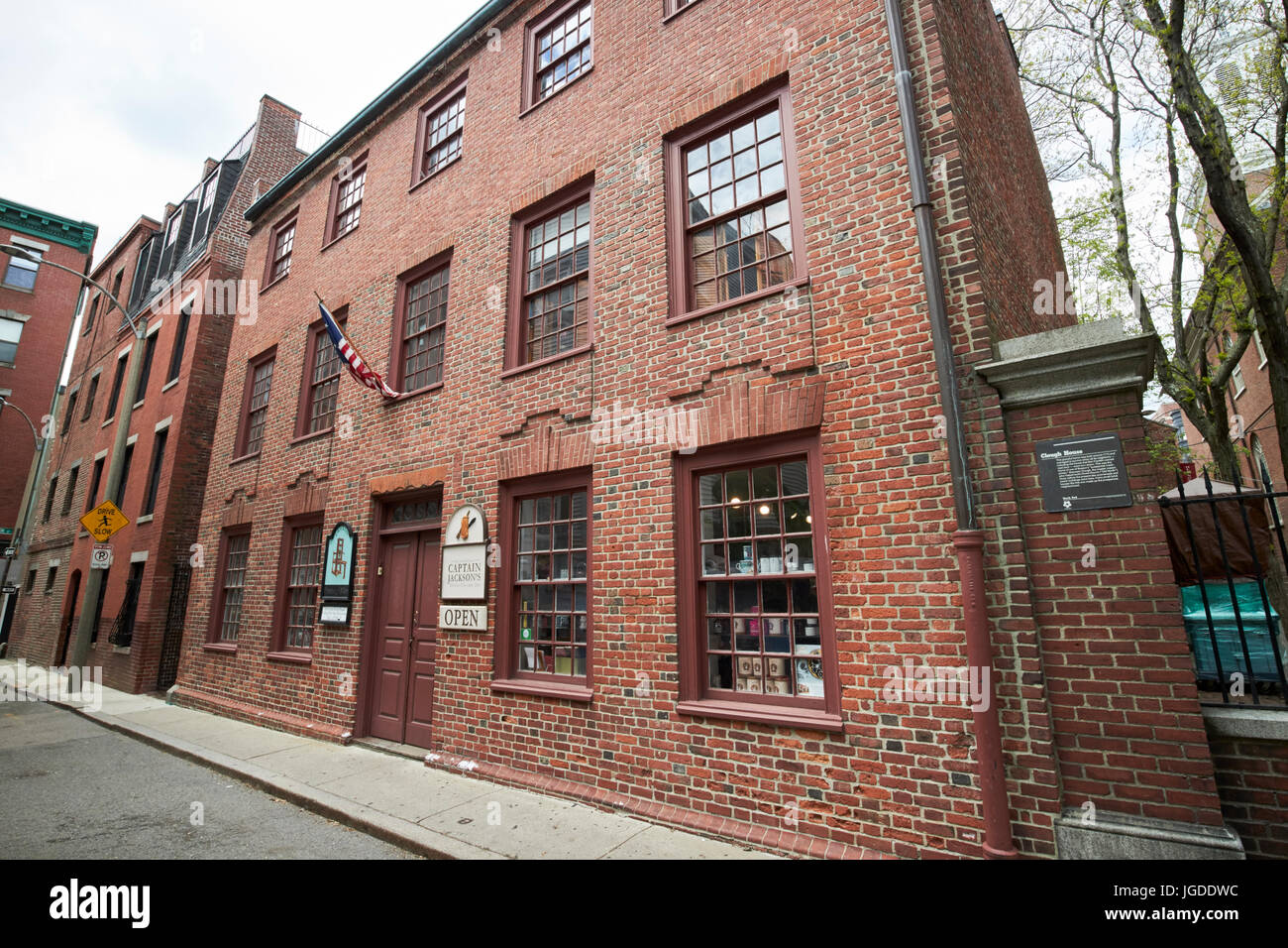 clough house captain jacksons historic chocolate shop Boston USA Stock ...
