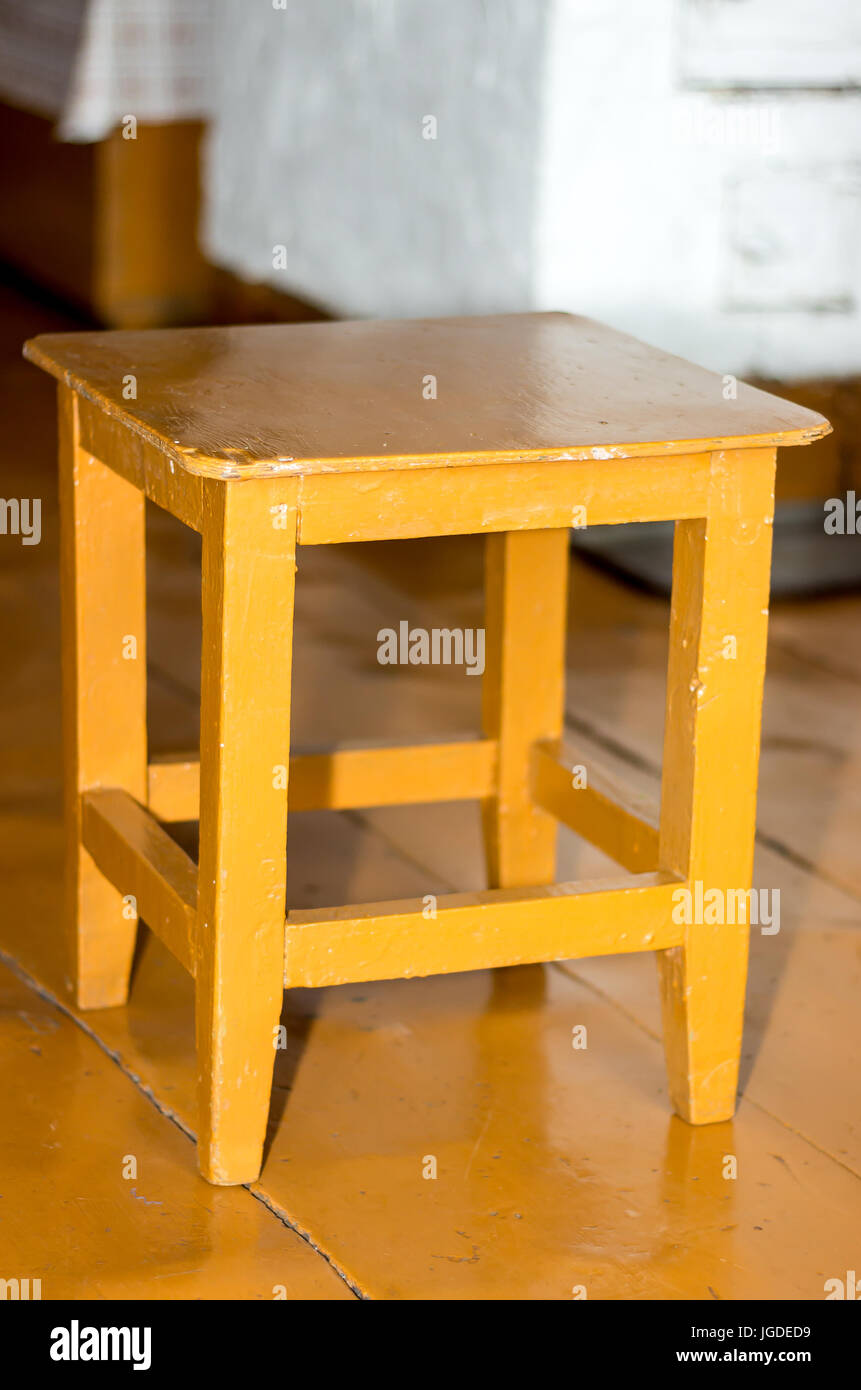 Russian traditional stool Stock Photo - Alamy
