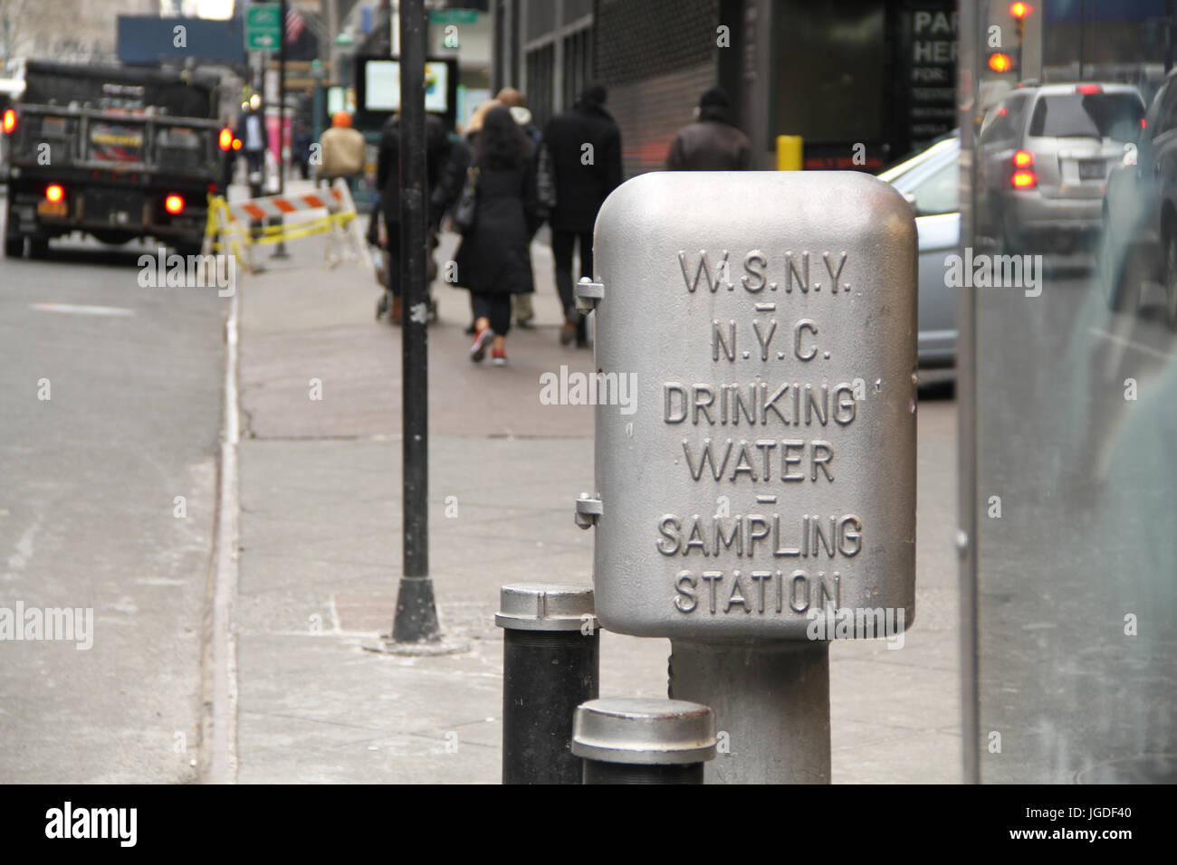 Drinking Water Sampling Station, 7th Avenue, Times Square, New York ...