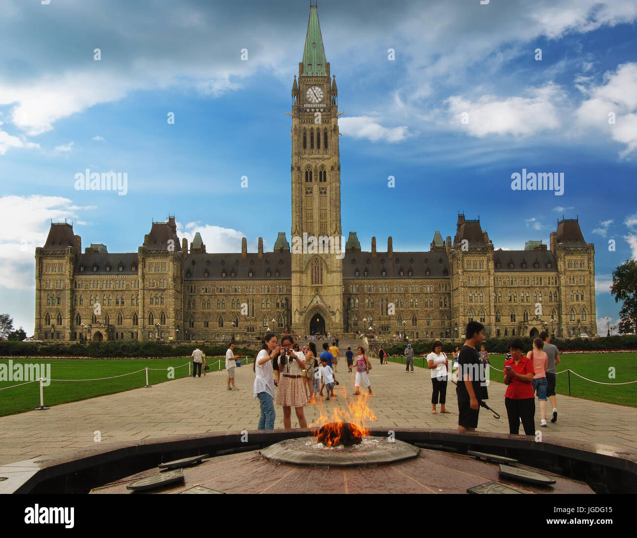 Centennial flame parliament hi-res stock photography and images - Alamy