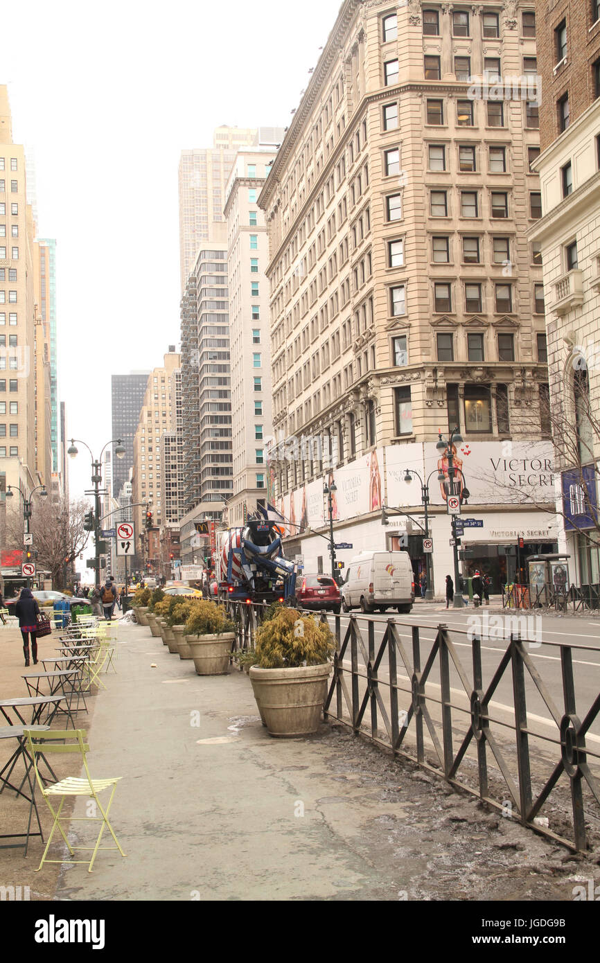 Sixth avenue, Times Square, New York, United States Stock Photo - Alamy