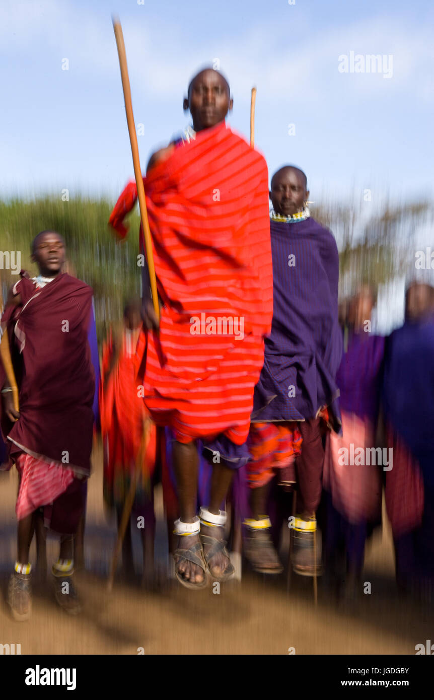 Masai jump rite hi-res stock photography and images - Alamy