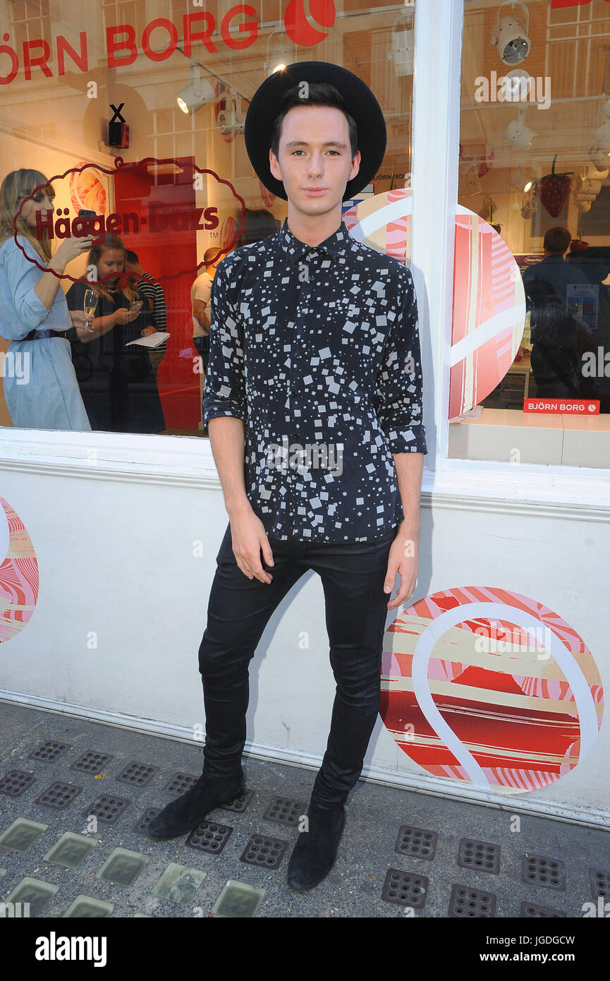 Björn Borg by Häagen-Dazs launch party London 04 July 2017. Credit ...