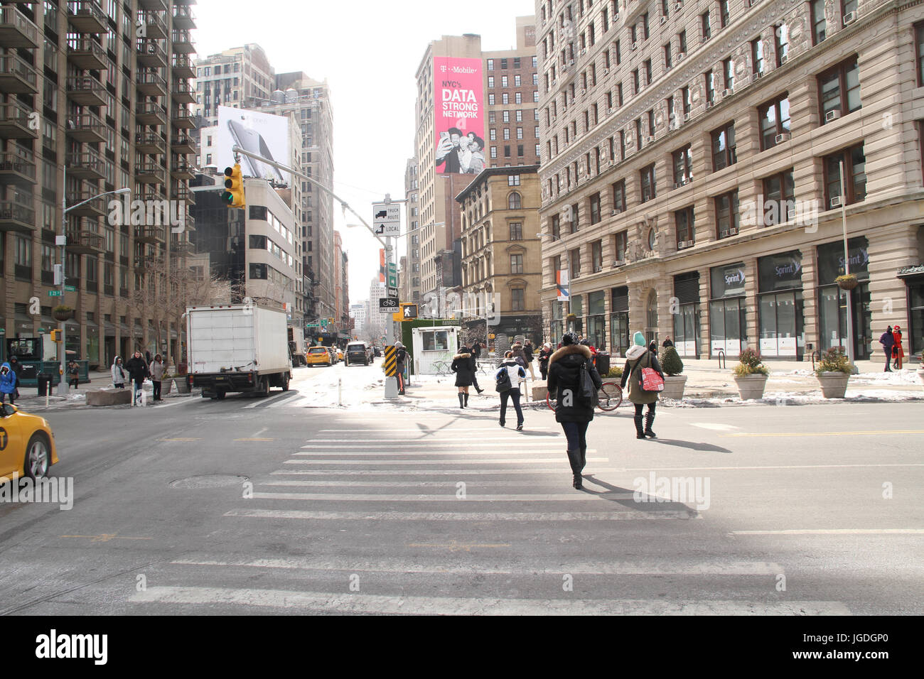 Flatiron Building, Fifth avenue, Times Square, New York, United States ...
