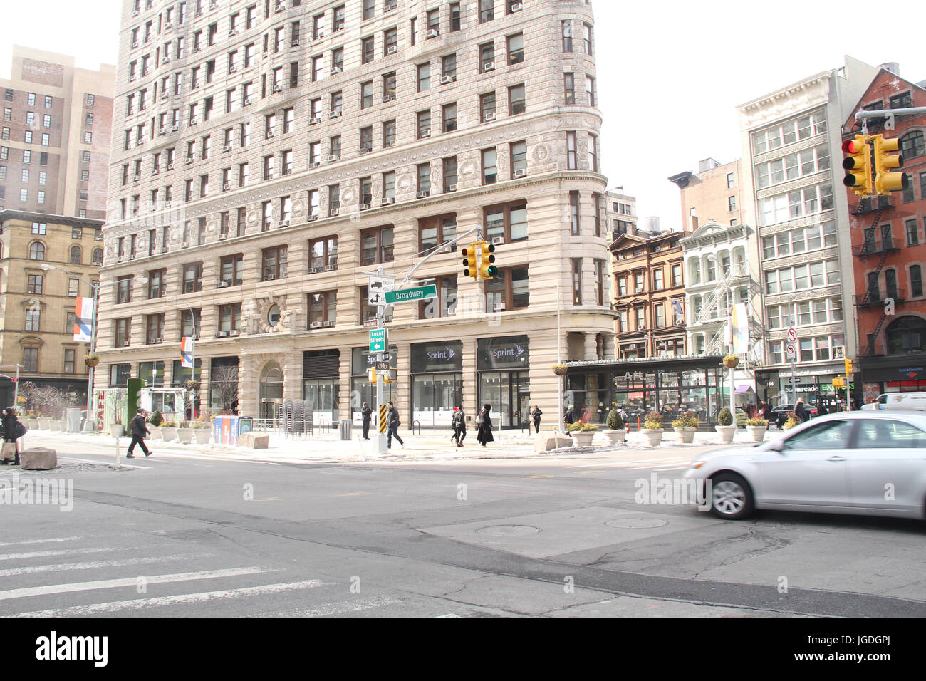 Flatiron Building, Broadway avenue, Times Square, New York, United ...