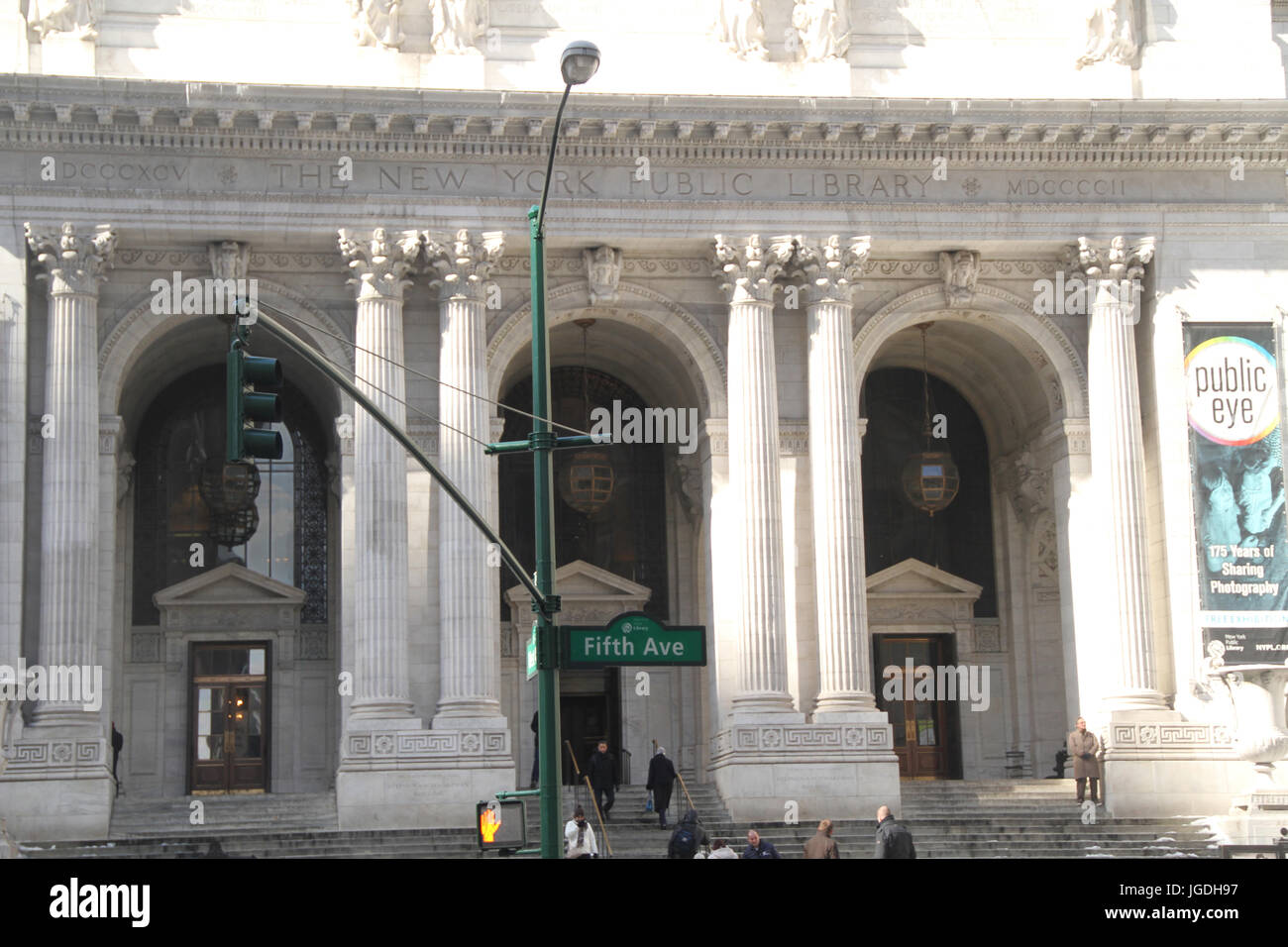 NewYork Public Library, Fifth avenue, New York, United States Stock ...