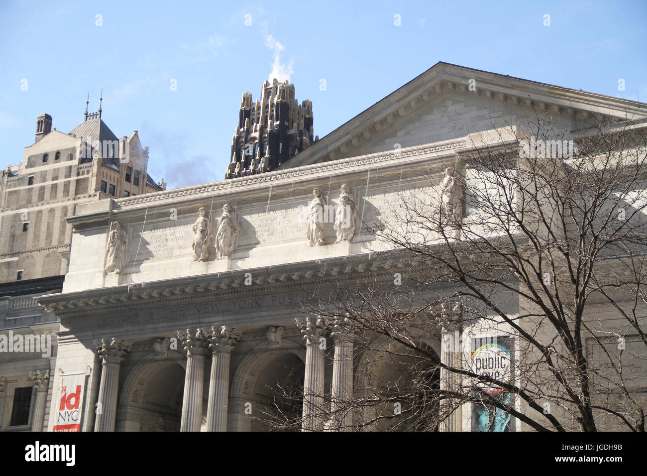 NewYork Public Library, Fifth avenue, New York, United States Stock ...