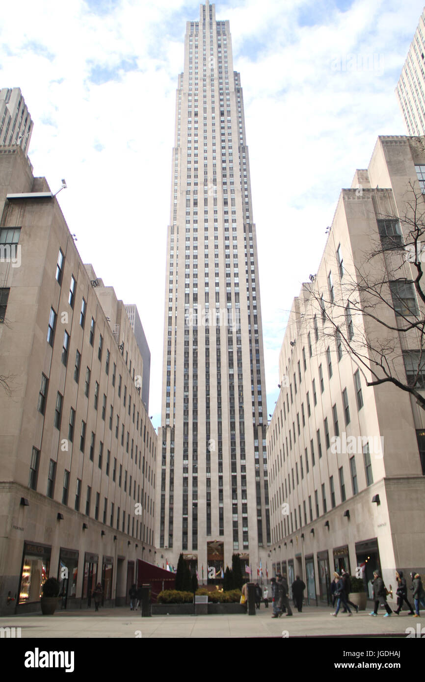 Rockefeller Center, Fifth avenue, New York, United States Stock Photo ...